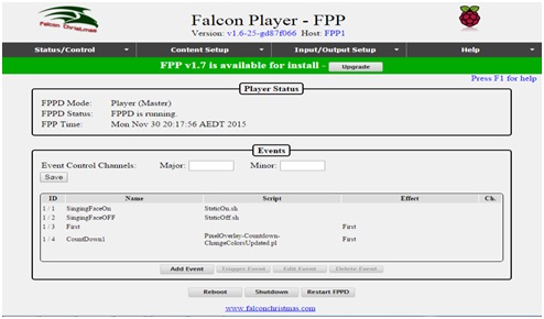 Events · OLD Manual for FPP v1.x